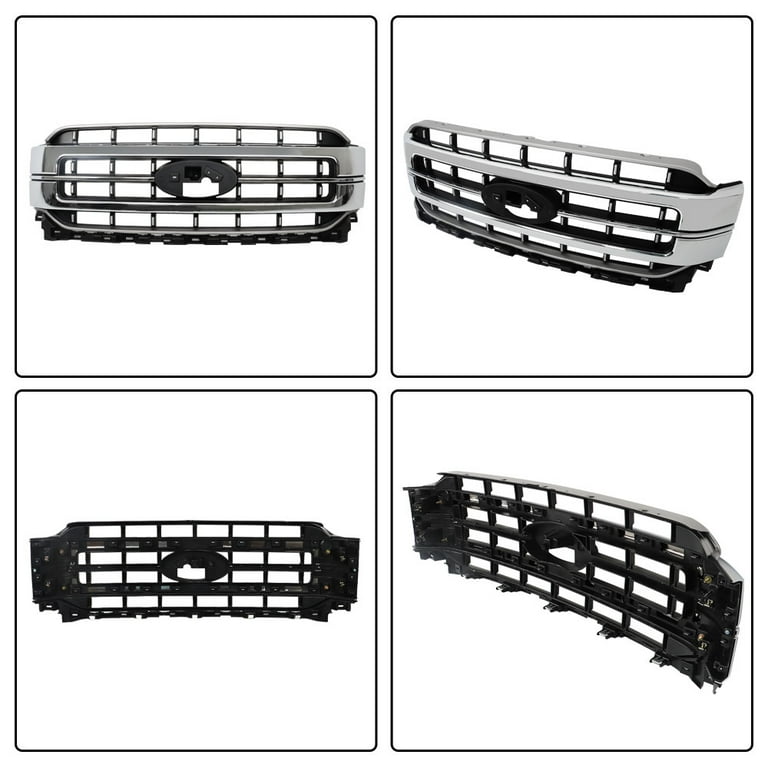 2011 F150 Chrome Labwok Font Bumpe Gille Uppe Chome Mesh Eplacement Fo ...