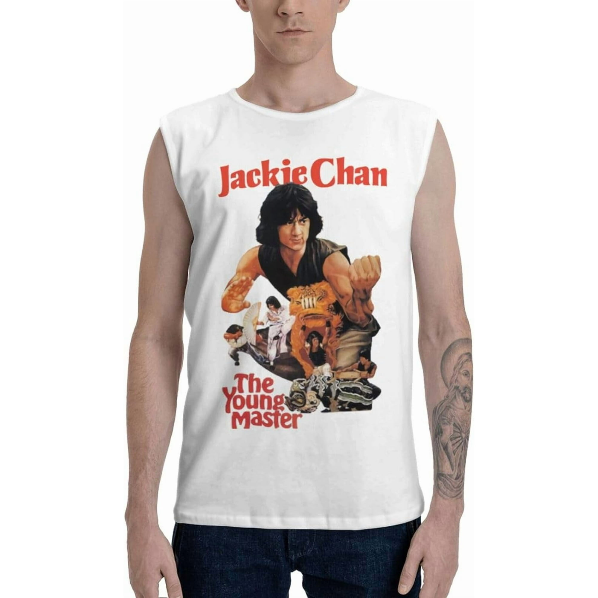 Click here for Ugiuerd Jackie Chan Tank Top Mens Casual Cotton Ve... prices