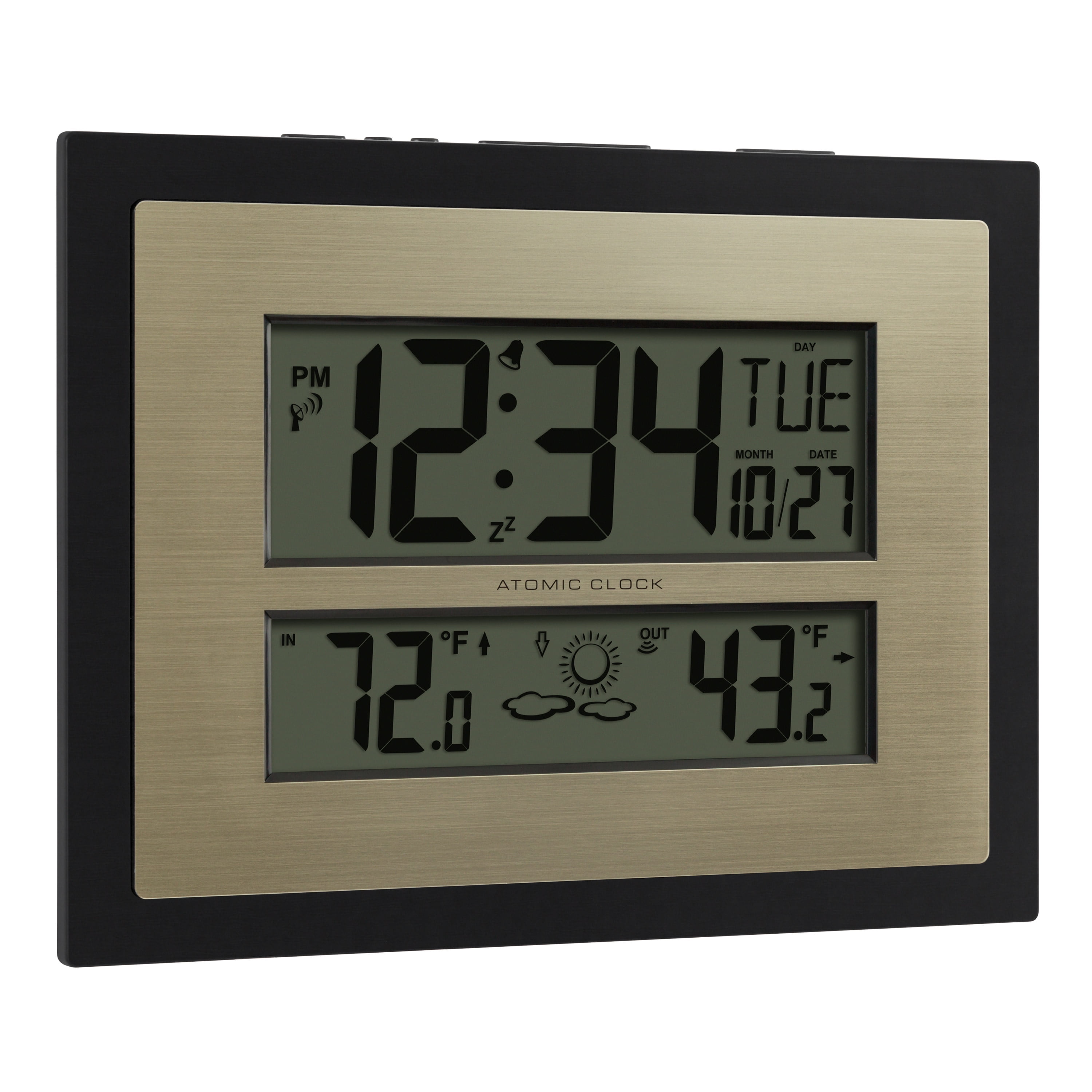 Atomic Digital Wall Clock Forecast Weather Date Time Clock Modern Atomic Digital Wall Clock Forecast Weather Date Time Clock Modern