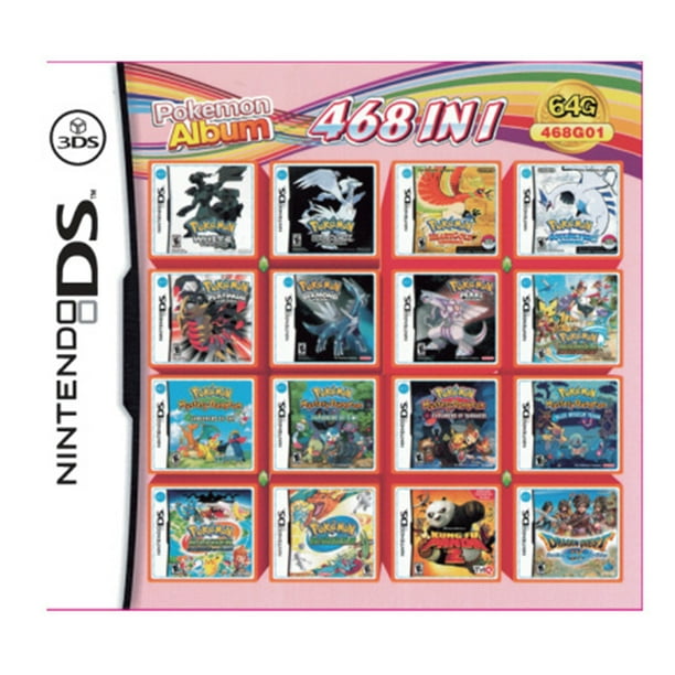 520 en 1 NDS Game Pack Card Compilaciones para 3DS 3DS NDSi y NDS (468 EN 1) Wdftyju | Walmart ...