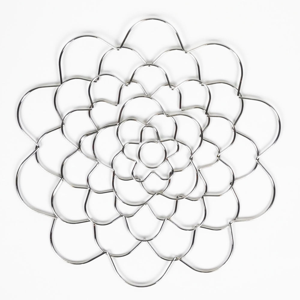 Click here for Unbranded 5-Inch Stainless Steel Floral Frog Arran... prices