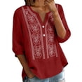 Comdrip Peasant Tunic Blouses Trendy Blouses Dressy Cotton and Linen ...