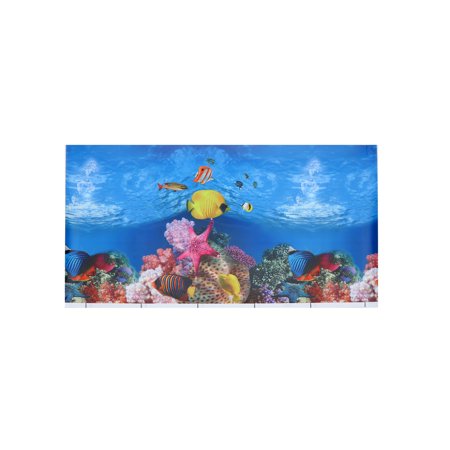 Aquarium Paper Cling Creative Fish Tank Decals Aquarium Background ...