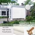 90% UV Block Sun Shade Privacy Panel with Grommets on 4 Sides for Patio ...