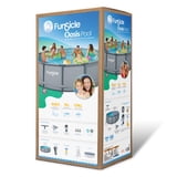 Funsicle 14 ft Oasis Round Above Ground Metal Frame Swimming Pool ...