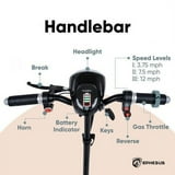 Ephesus S5 Foldable Mobility Scooter for Adults, 4-Wheel, Long Range ...