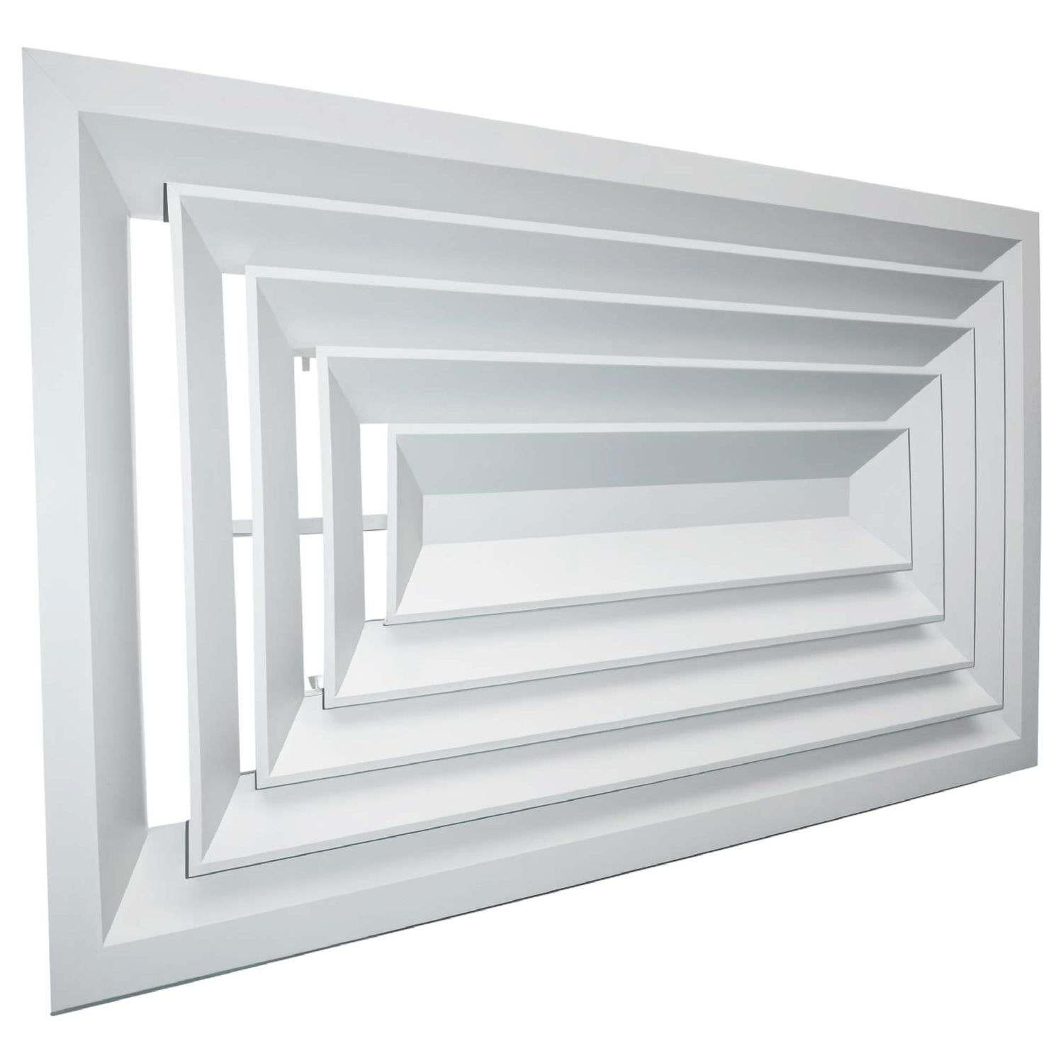 Difusores de Aire Acondicionado DiamanFlat 4 Way 15x12" 100% Aluminio ...