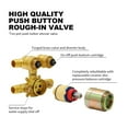 RELIAFLO Push Button Shower System in Polished Chrome - V83967-01 ...