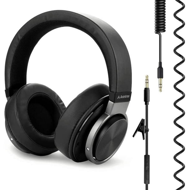 Avantree HF049 16ft / 5M Extra-Long Cord Wired Headphones for TV and PC ...