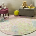 SAFAVIEH Kids Collection SFK321A Handmade Pink/Multi Rug - Walmart.com