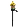 1PC Solar Resin Garden Stake for Outdoor Courtyard,House Shape Solar ...
