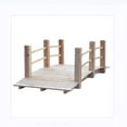 Fithood 5 ft Wooden Garden Bridge Arc Footbridge - Walmart.com