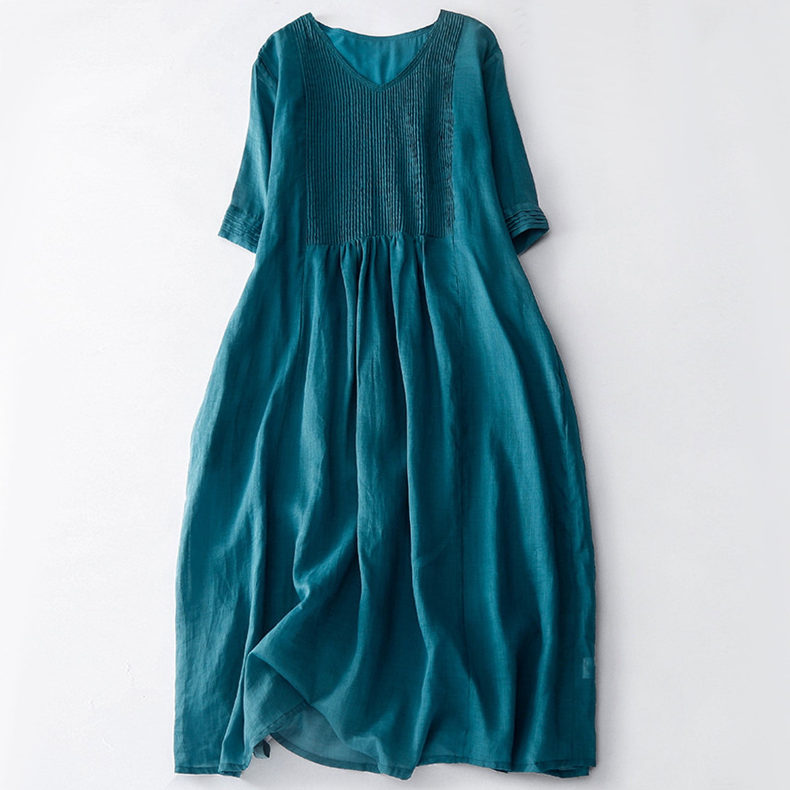 Click here for Fankiway Summer Womens Cotton Linen Solid Loose Sh... prices