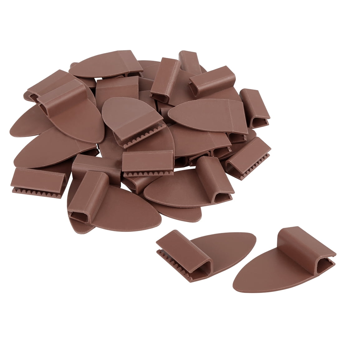 Car Floor Mat Fixing Clips Anti Slip Buckle Universal Brown 29.5x50mm ...