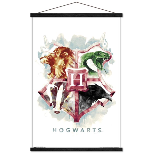 The Wizarding World: Harry Potter - Hogwarts Illustrated House Crests ...