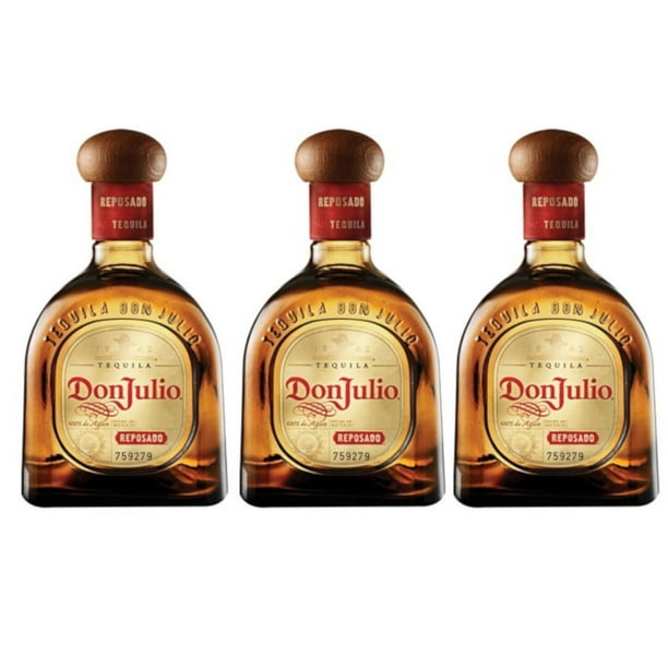 Paquete de 3 Tequila Don Julio Reposado 700 ml | Bodega Aurrera en línea