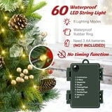 Ayieyill Set of 2 Pre-Lit Outdoor Pathway Christmas Trees Decor w ...