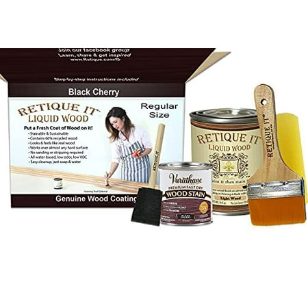 Retique It Liquid Wood - Pint Dark Wood with Black Cherry Stain ...
