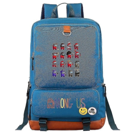 Among us Youth Student Schoolbag Large Capacity Backpack 70（Blue ...