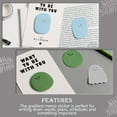 YuYiSan 6Pcs Self-adhesive Notes Sticky Message Stickers Book Markers ...