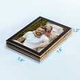 Black Trifold 5x7 Picture Frame, Vertical Hinged Frames Made to Display ...