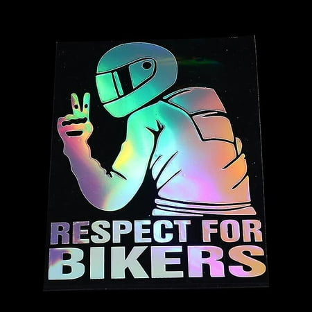 Respect For Bikers Sticker Car Vinyl Decal Funny Motorcycle Waterproof ...