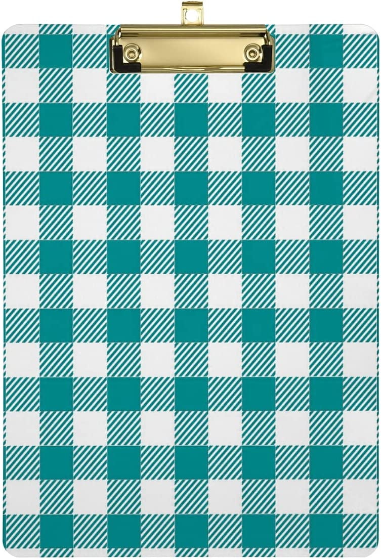 ZHANZZK Teal Clipboard Hardboard Wood Nursing Clip Board and Pull for ...