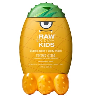 Raw Sugar Kids 2-in-1 Bath Soak + Body Wash, Fragrance Free, 12 fl oz ...