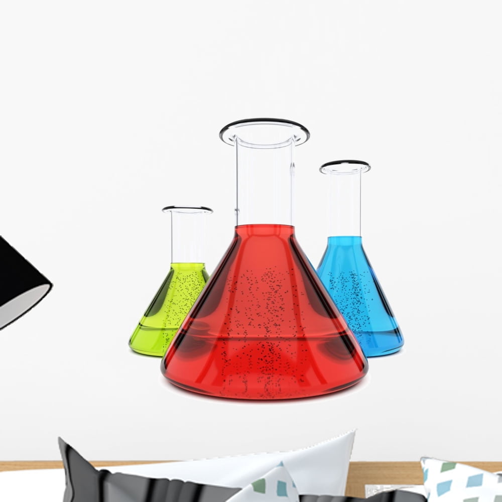 Chemistry Flasks Wall Mural by Wallmonkeys Peel and Stick Graphic (18 ...