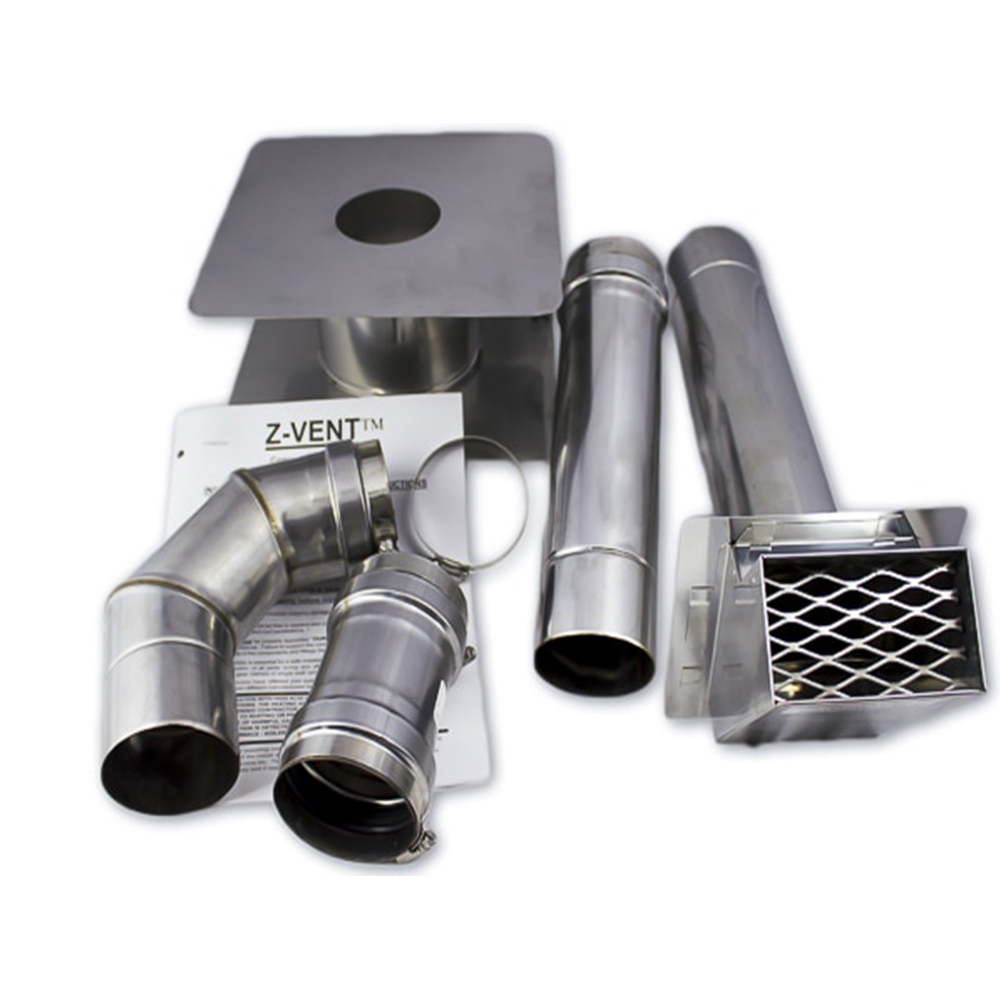 3 Horizontal Stainless Steel Z Vent Water Heater Vent Kit Walmart