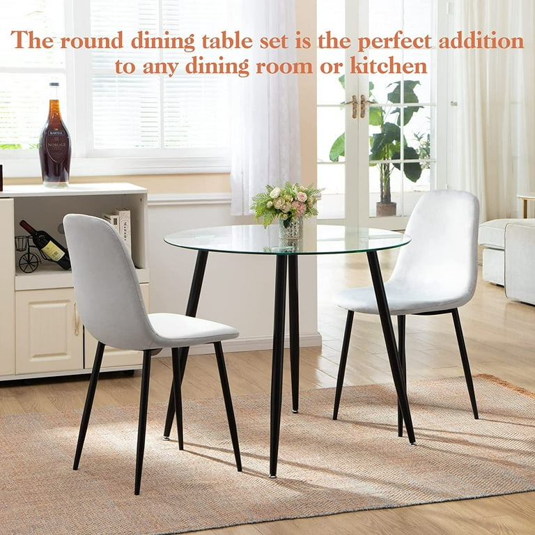 Space Saver Kitchen Tables Black White