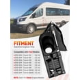 Fuel Filler Door Housing Gas Door w/Cover For 2015-2024 Ford Transit ...