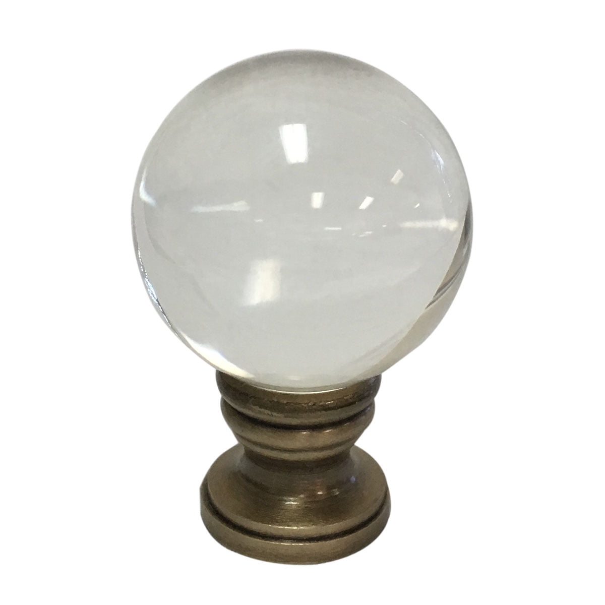 Royal Designs, Inc. Clear Crystal Ball Finial for Lamp Shade, F-5045AB ...