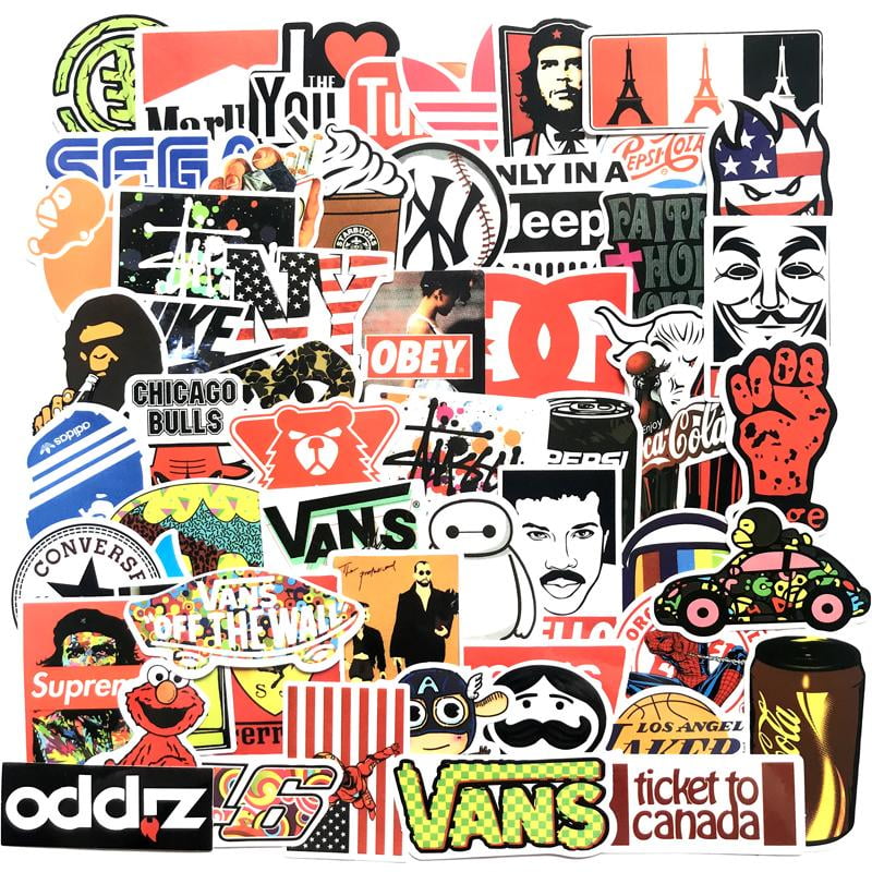 Pop culture vinyl sticker Paper Mixed Media & Collage etna.com.pe