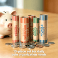 CCOCC 2026 New 10Pcs Preformed Coin Rolls Wrappers for Quarter - Paper ...