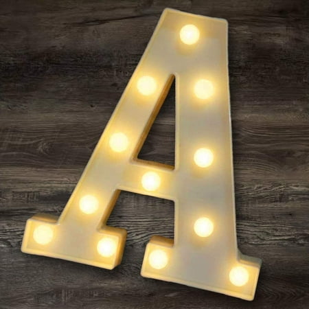 LED Marquee Letter Lights Sign Light Up Letters Battery Powered ...