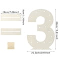 0-9 Number Shaped Wooden Donut Stand, Reusable Easy Assembly Dessert ...