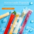 200PCS Disposable Popsicle Bags - Food Grade Self-Sealing Ice Pop Molds ...