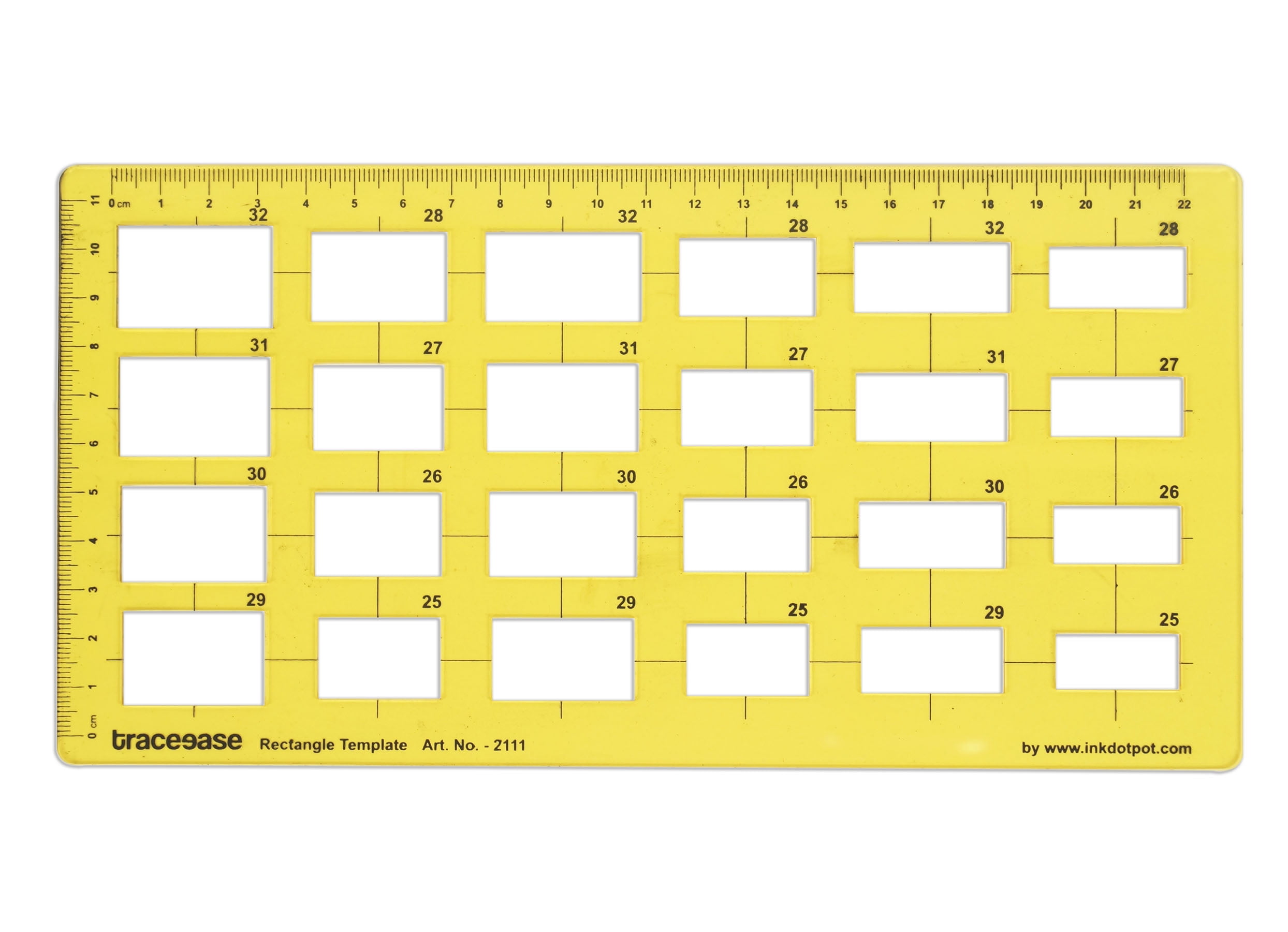 Traceease Geometric Drafting Rectangle Template Drawing Stencil ...