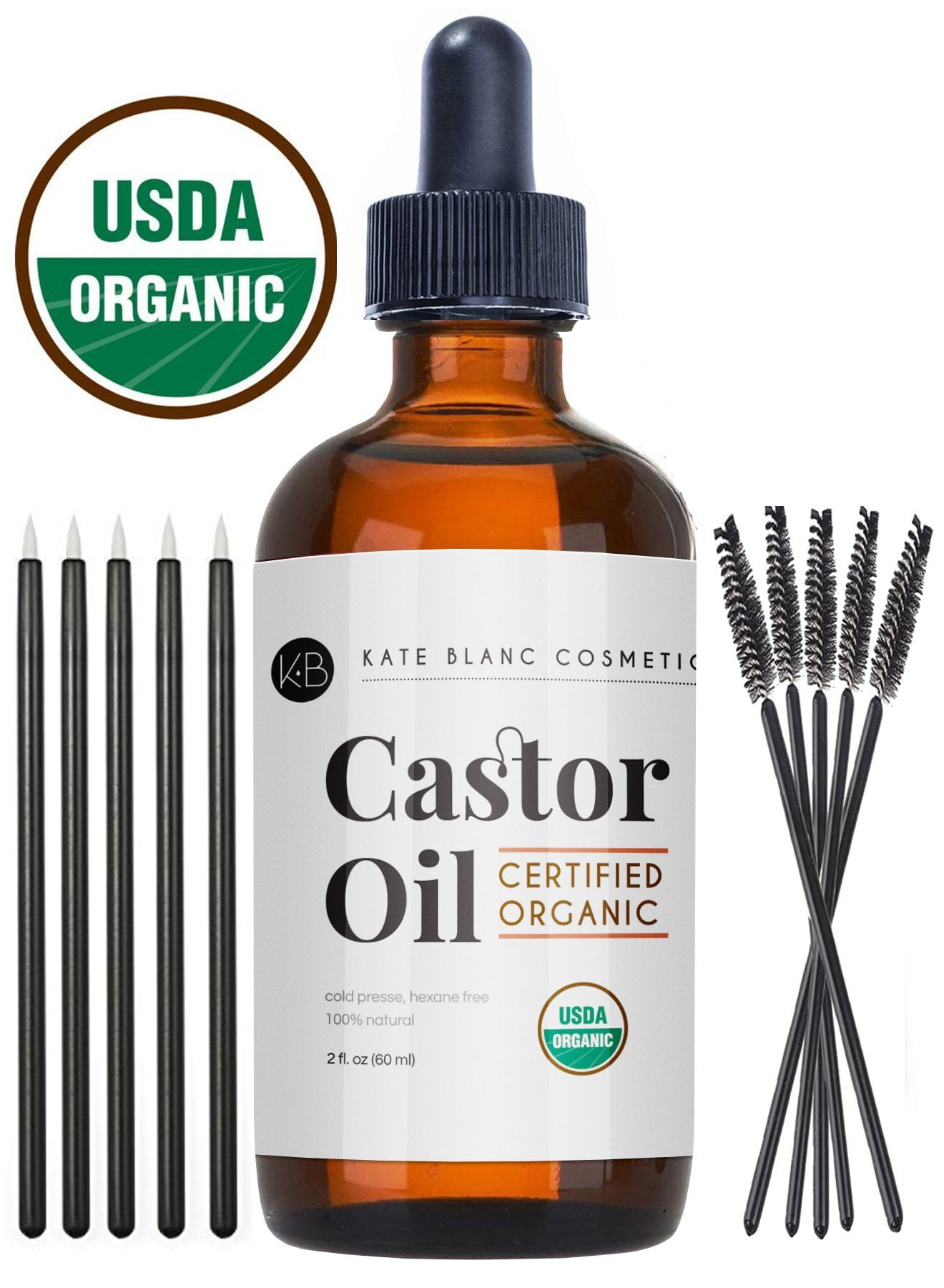 Castor Oil 4oz Usda Certified Organic 100 Pure Cold Pressed