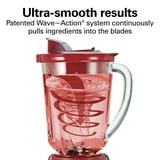 Hamilton Beach Quiet Blender, 48 oz Glass Jar, 12 Functions, Red, 800W ...