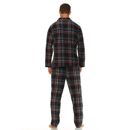 MarCielo - MarCielo Men's Fleece Pajamas, Classic Premium Plaid Flannel ...
