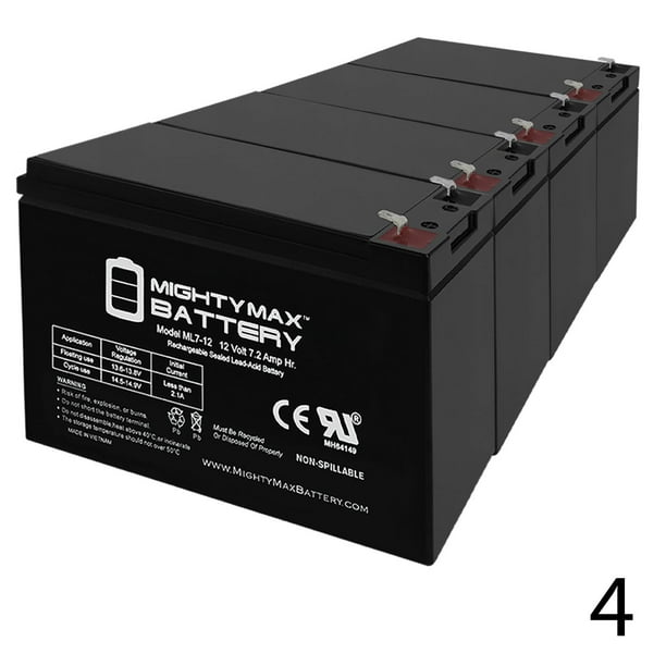 Sunbright 6-FM-7.0 Sealed Lead-acid Battery 12 Volt / 7 Ah - 4 Pack ...