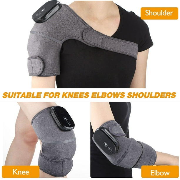 3 IN 1 Heated Vibration Shoulder Brace Support,Heating Vibration ...