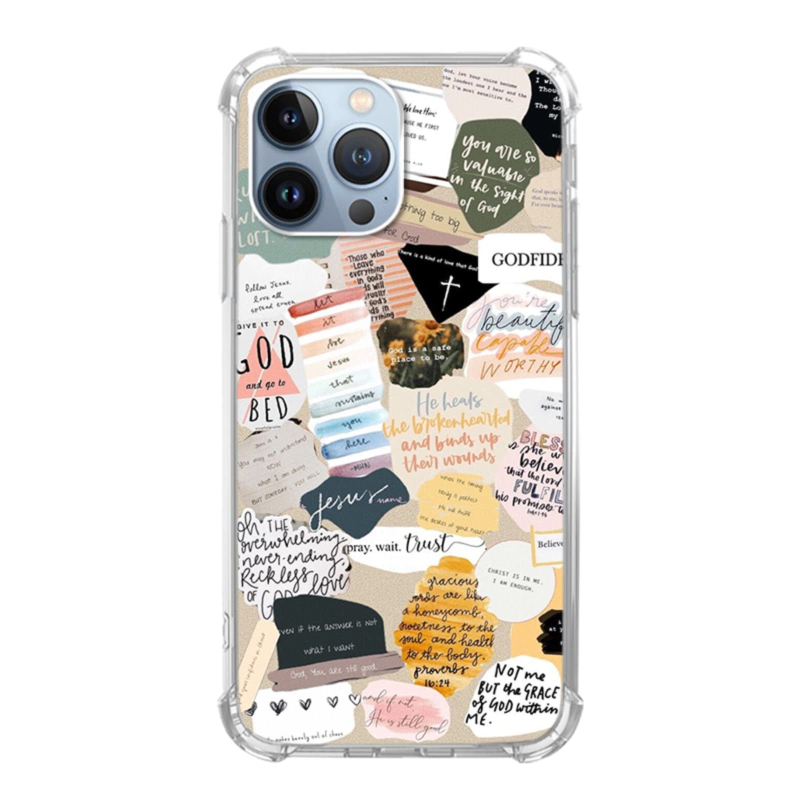 Christianity Verse Case for iPhone 12 Pro Max,Aesthetic Art Design ...