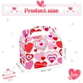 24 PCS Valentine’s Day Bakery Treat Boxes,Valentines Heart Goody Bags ...