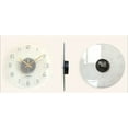 MONIPA Transparent Wall Clock Round Tempered Glass Clock Ultra-Thin ...