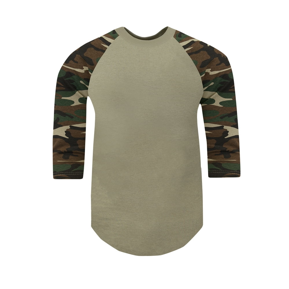 Shaka Wear - Shaka Wear Men's Baseball T Shirts Raglan 3/4 Sleeves Tee ...