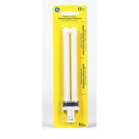 GE Energy Smart CFL Light Bulb, Double Tube Biax Light Bulb, T4 Light ...