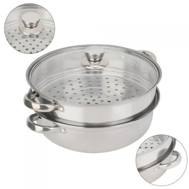 2 Piece Steamer Pot Stainless Steel Food Steam Cooking Vegetable ...